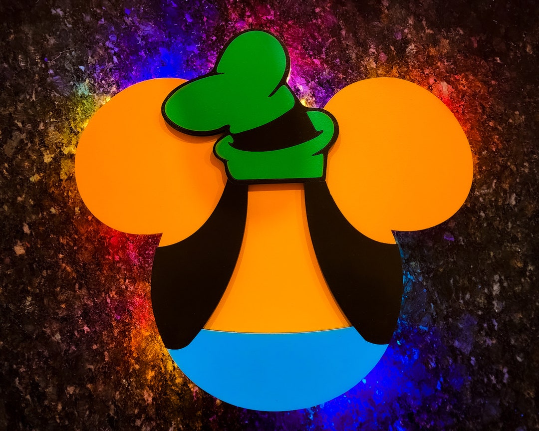 Customized Wooden Light up Goofy Head Magnet - Disney Cruise Magnet ...