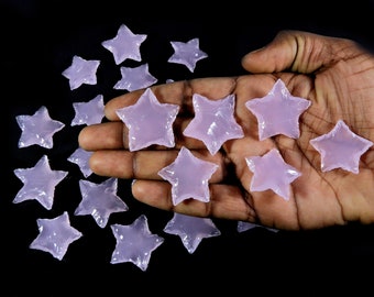 Rose Quartz Star, Crescent Stars, Pink Star Beads, Rose Quartz Crystal ...