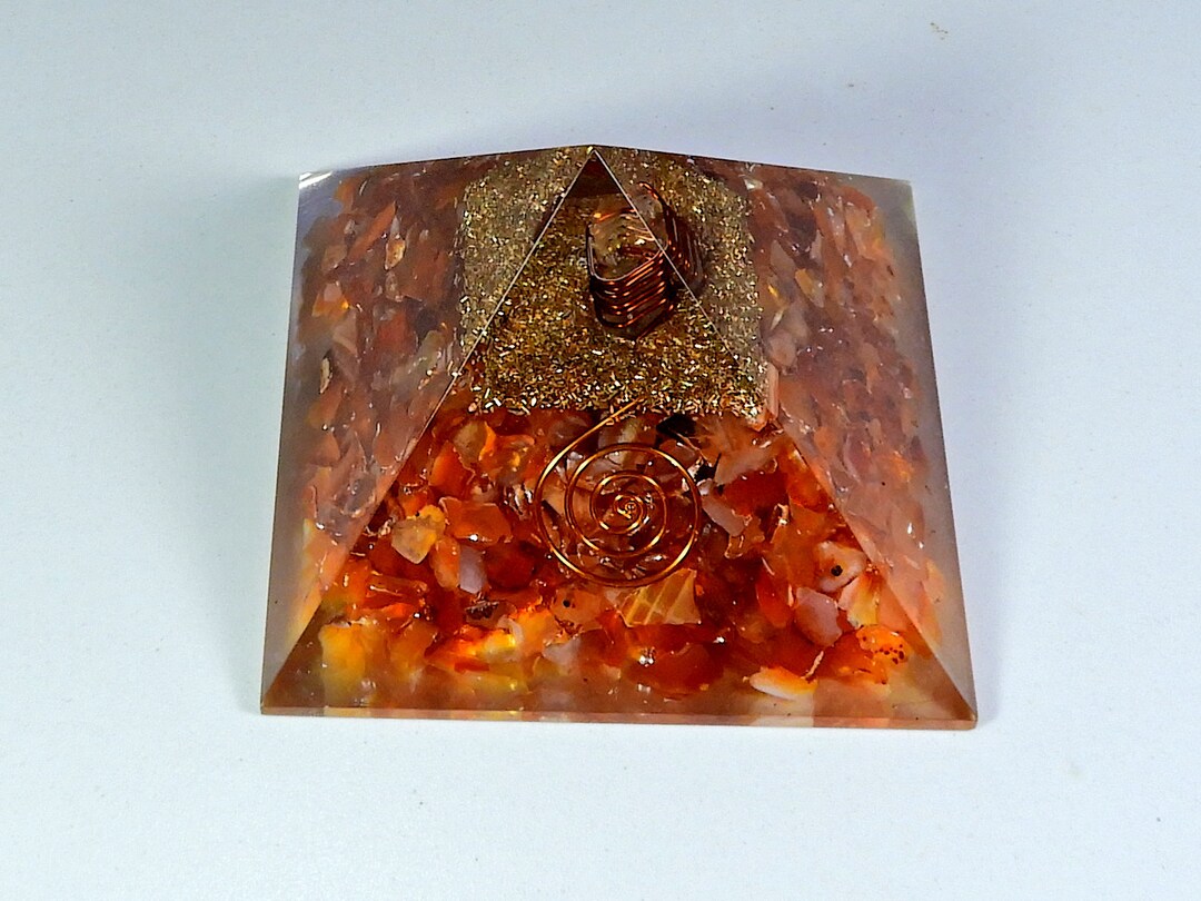 Carnelian Oregon Pyramid Crystal Pyramid Carnelian Healing Metaphysical ...