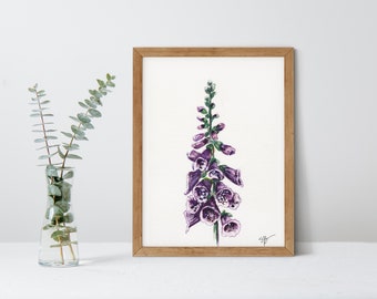 Foxglove Print - Etsy
