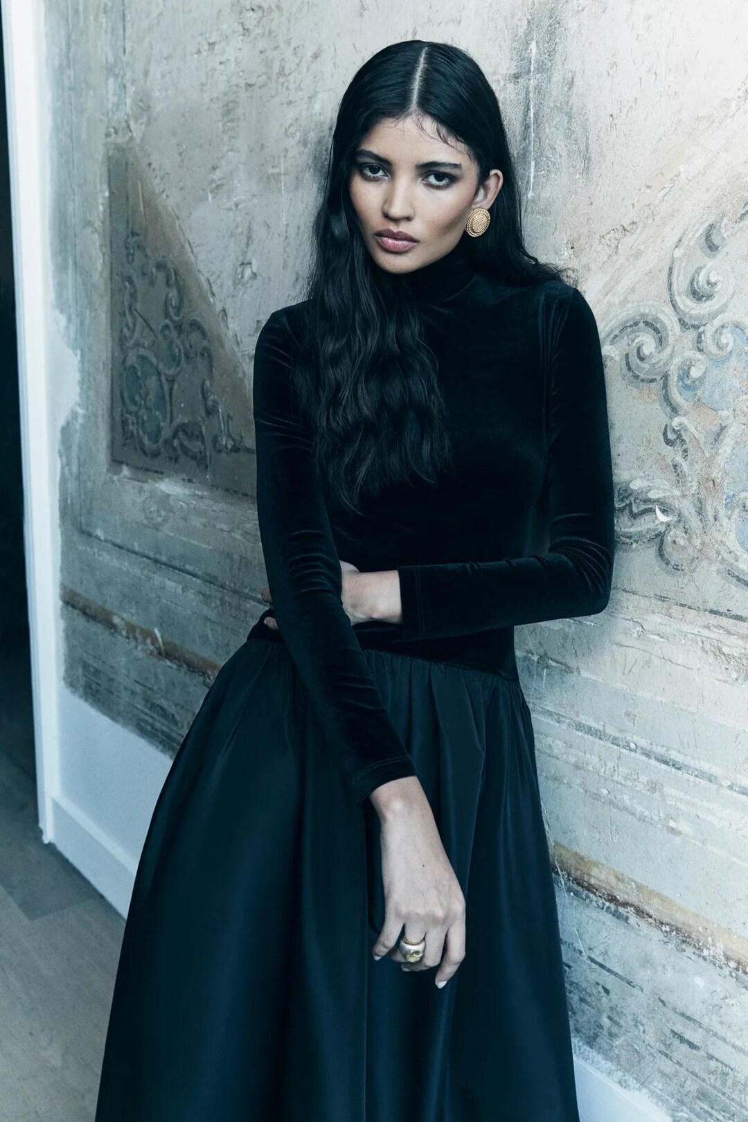 Velvet Taffeta Gown | Taffeta Black Dress | Modest Fashion | Tzinut ...