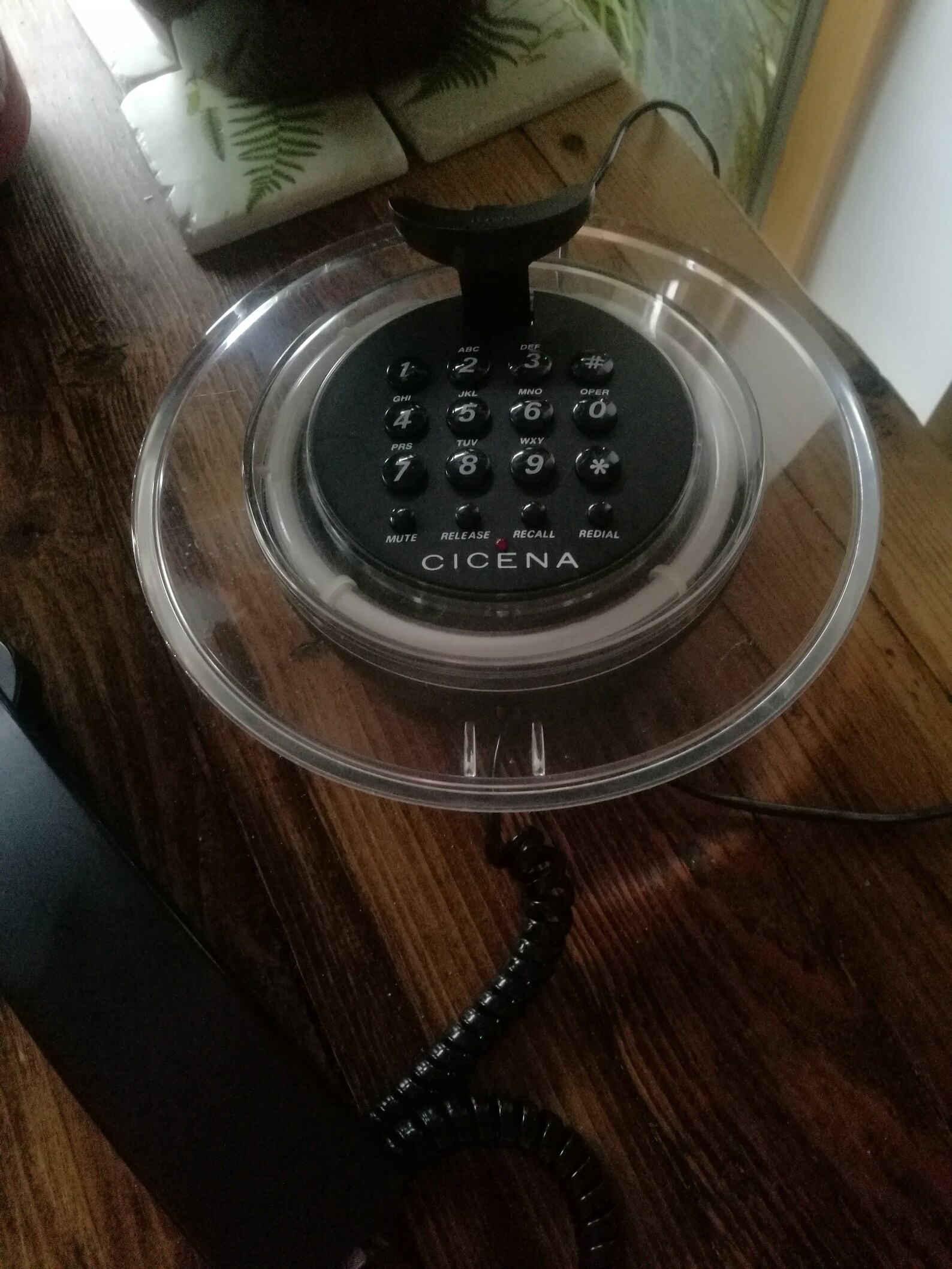 Vintage Cicena Telephone, Blue Neon Light up Phone, 1990s, Telephone ...