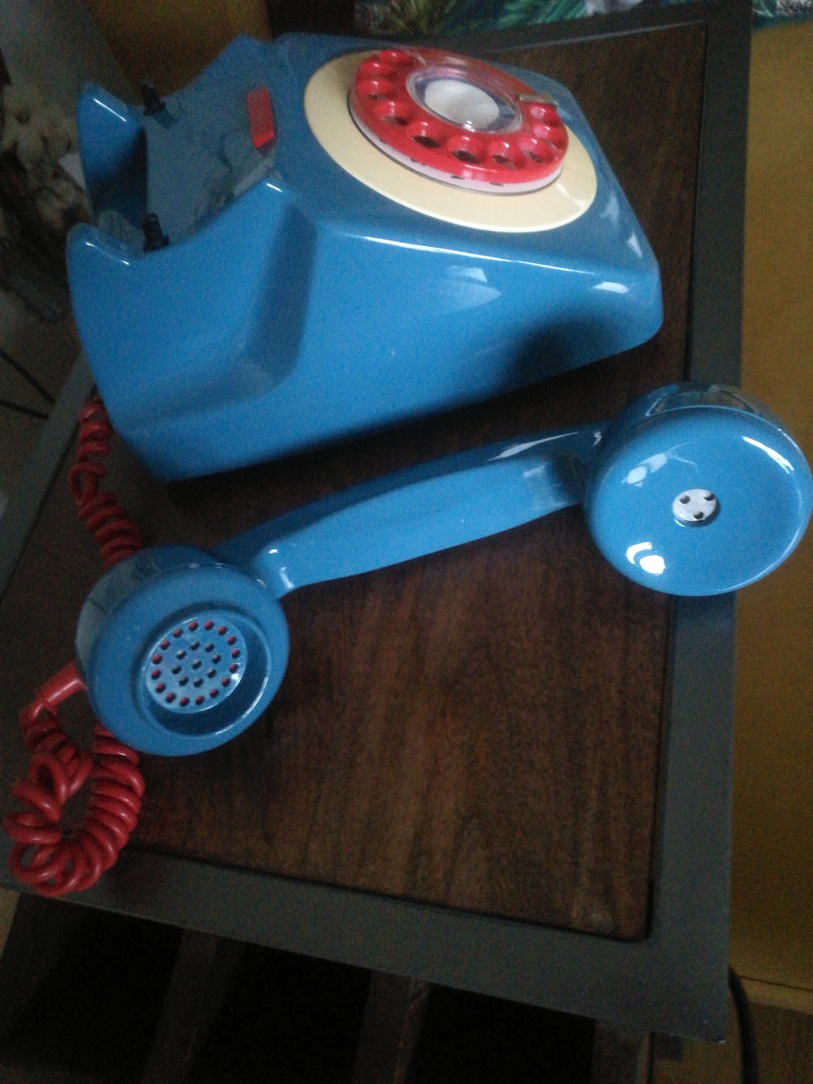 Vintage Red, Ivory and Blue, Target Bt Tele 746 R Telephone, Rotary ...