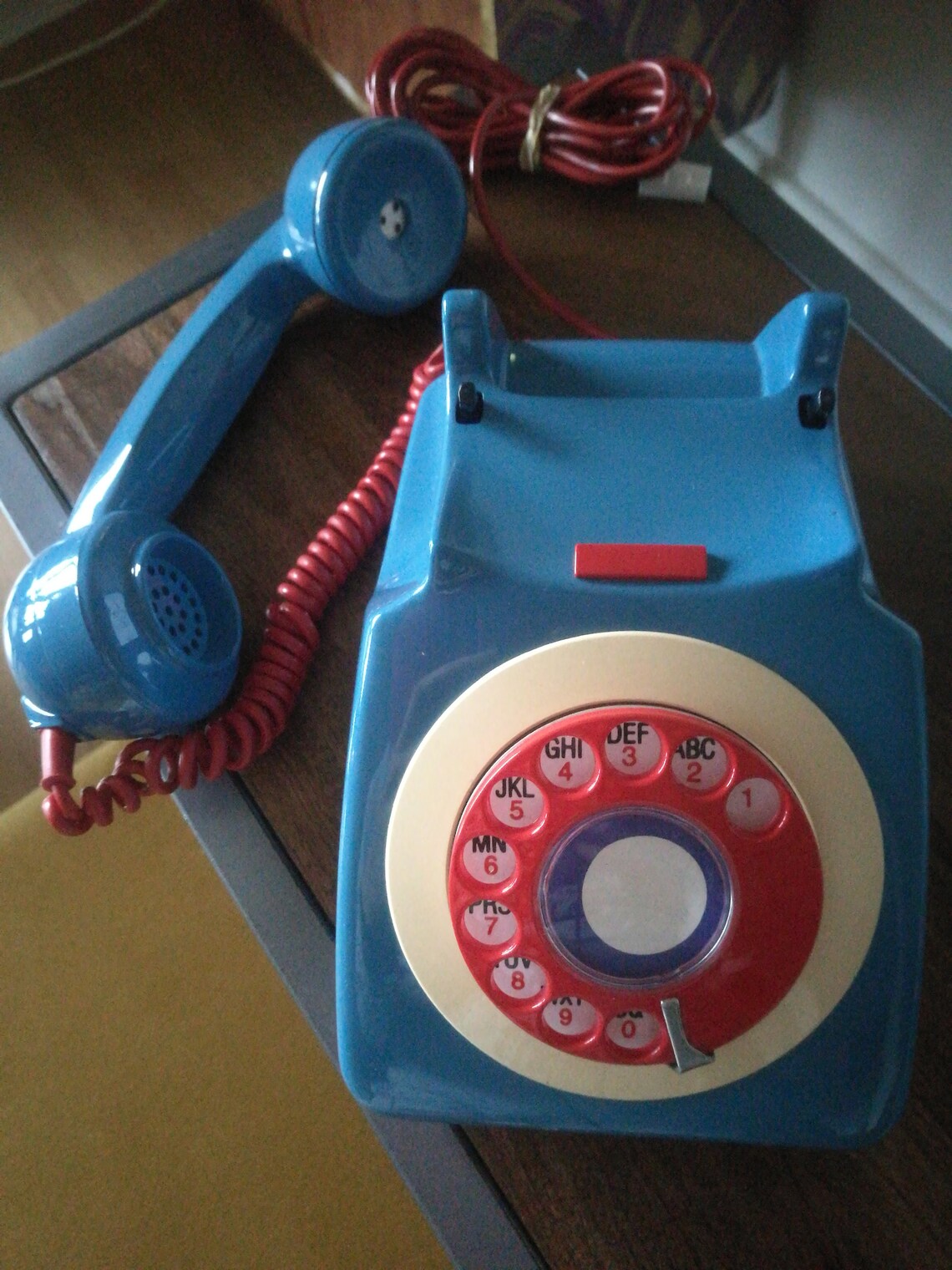 Vintage Red, Ivory and Blue, Target Bt Tele 746 R Telephone, Rotary ...