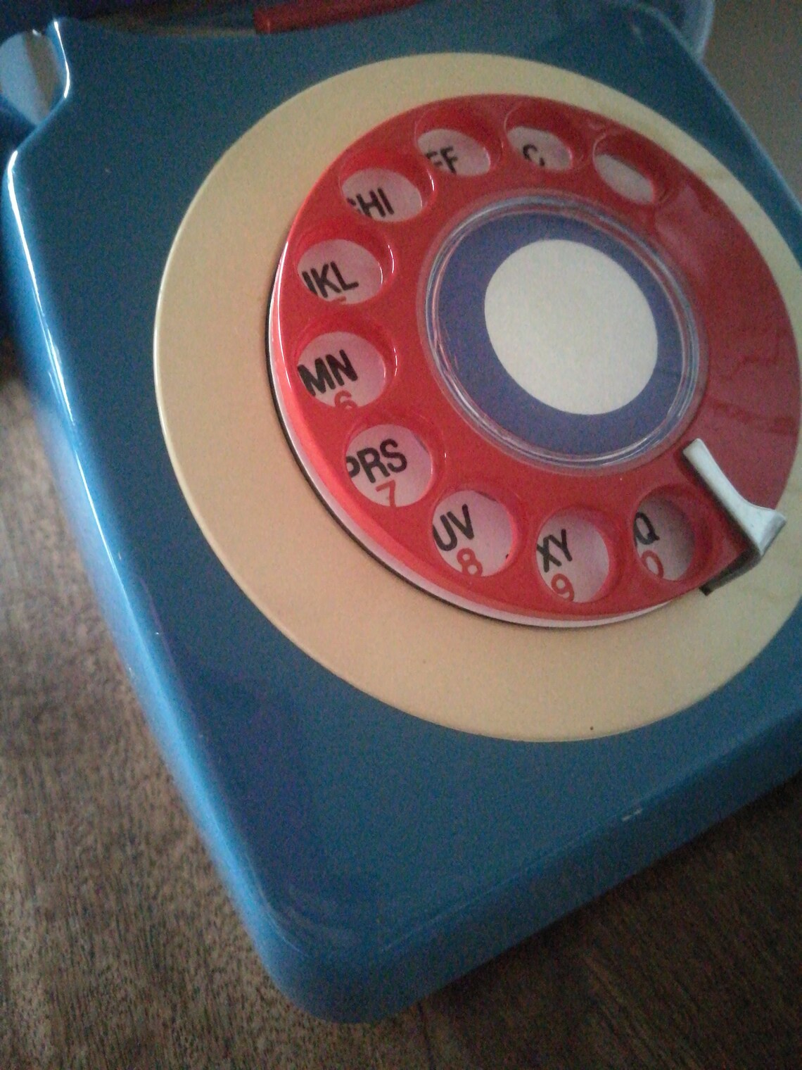 Vintage Red, Ivory and Blue, Target Bt Tele 746 R Telephone, Rotary ...