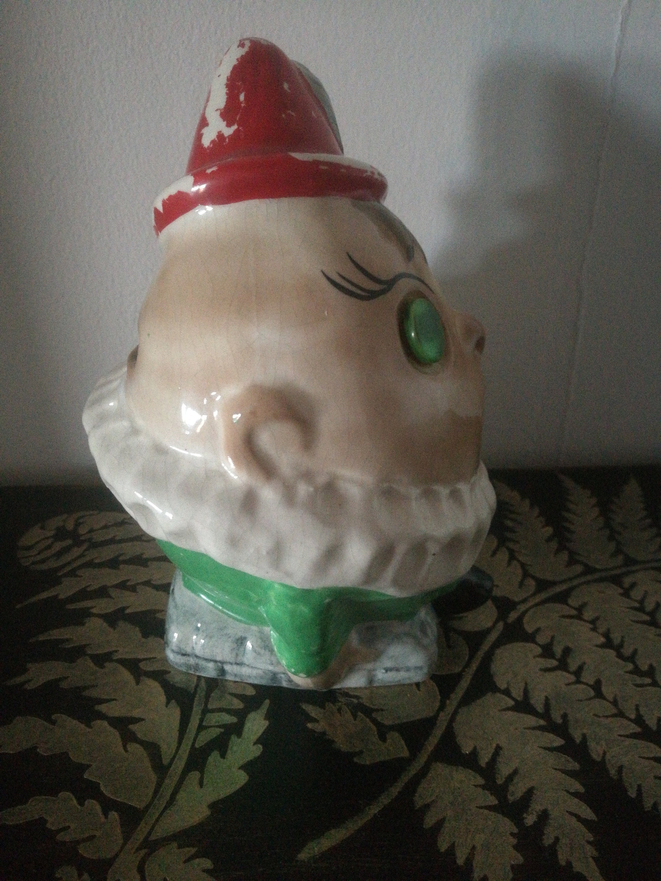 Vintage Humpty Dumpty, Money Box With Googly Green Eyes, Kitsch, Creepy ...