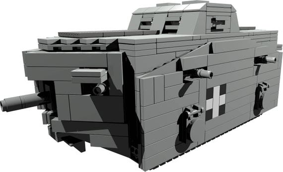 A7V Wotan WWI tank panzer professionell PDF building | Etsy