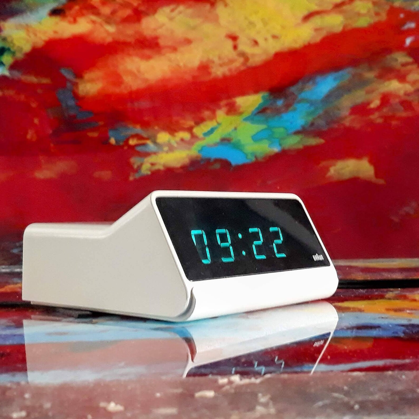 BRAUN DN 40 alarm clock and table clock . White TOP CONDITION | Etsy