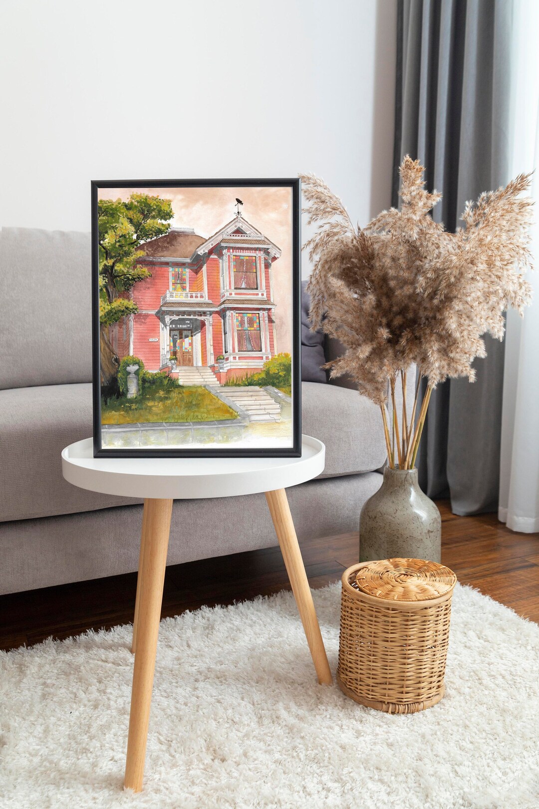 Charmed House of the Halliwell Sisters Watercolor and Gouache ...