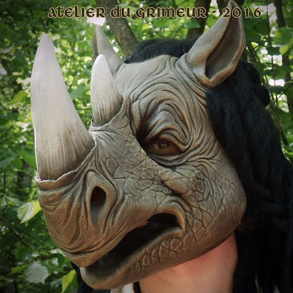 Rhino Mask - Etsy