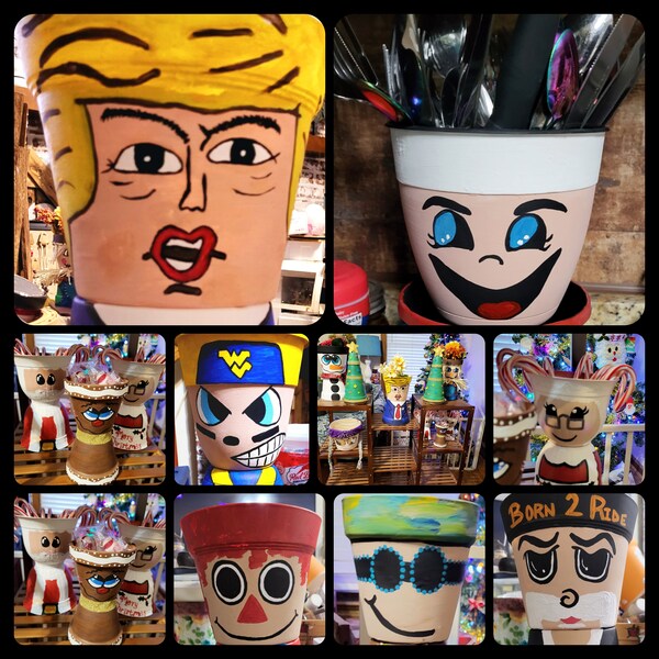 Clay Pot People - Etsy