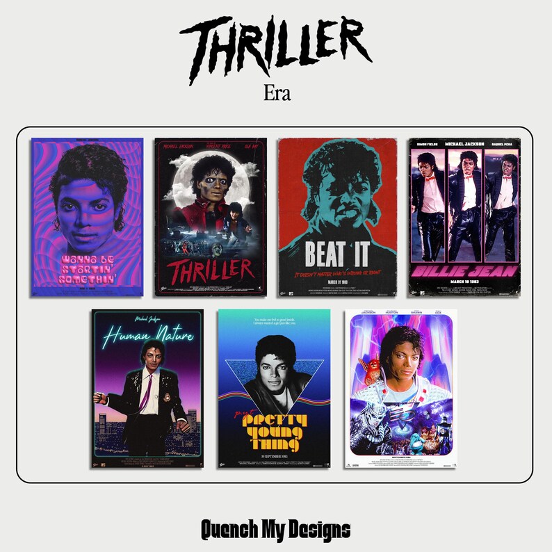 THRILLER Era Posters - Digital Download - Etsy