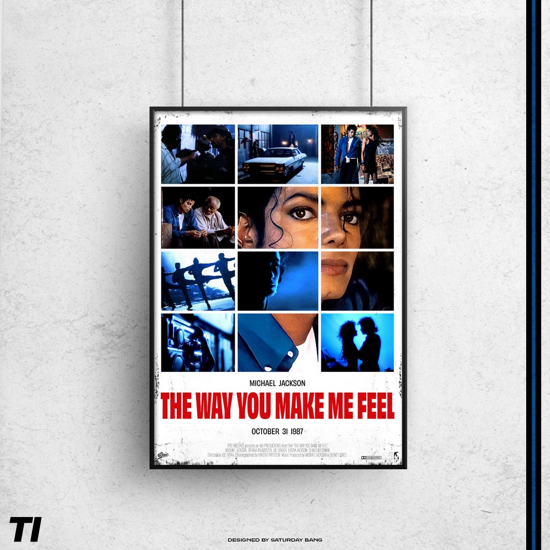 Michael Jackson The Way You Make Me Feel Original Poster Art Print Etsy