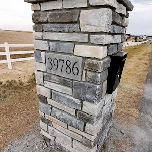 Watermark Buff Custom Engraved Stone for Address Stone 16x10x1.75 ...