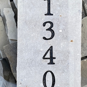 Watermark Buff Custom Engraved Stone for Address Stone 16x10x1.75 ...