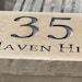 Personalized Engraved Stone Address Stone 16x10x1.75", House Numbers ...