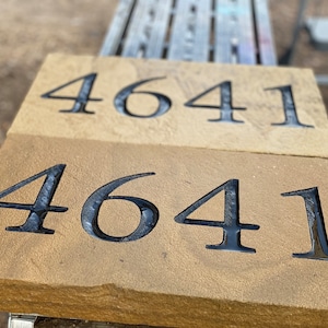 Watermark Buff Custom Engraved Stone for Address Stone 16x10x1.75 ...