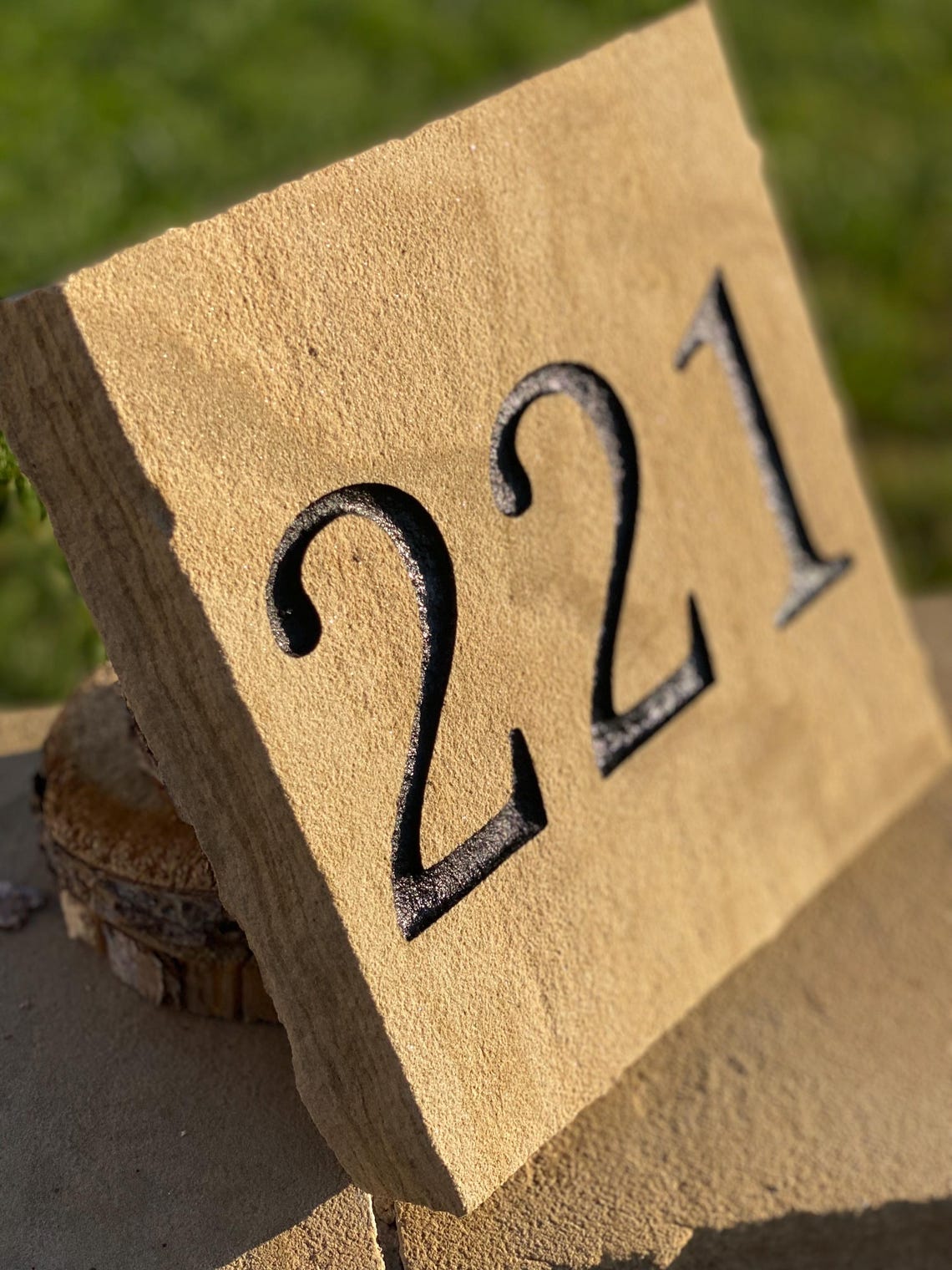 Custom Engraved Address Stone 10x10x1.75", House Numbers - Etsy