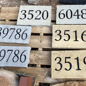 Watermark Buff Custom Engraved Stone for Address Stone 16x10x1.75 ...