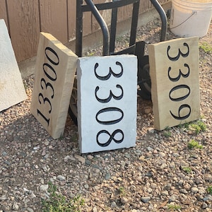 Watermark Buff Custom Engraved Stone for Address Stone 16x10x1.75 ...