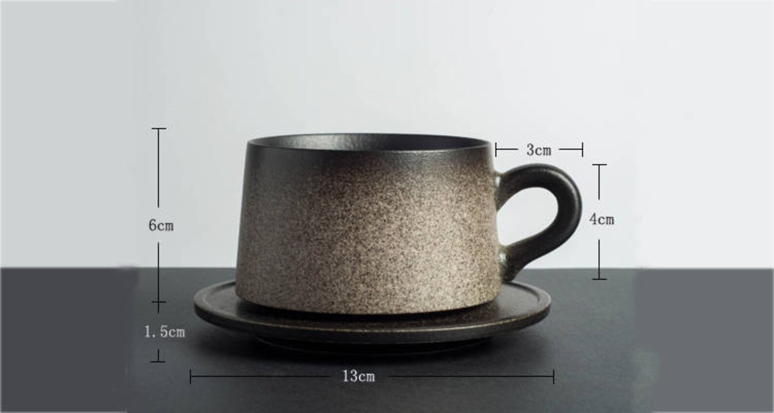 Handmade Cylinder Oval Coffee Mugs tea Cupsgray Mugswith - Etsy