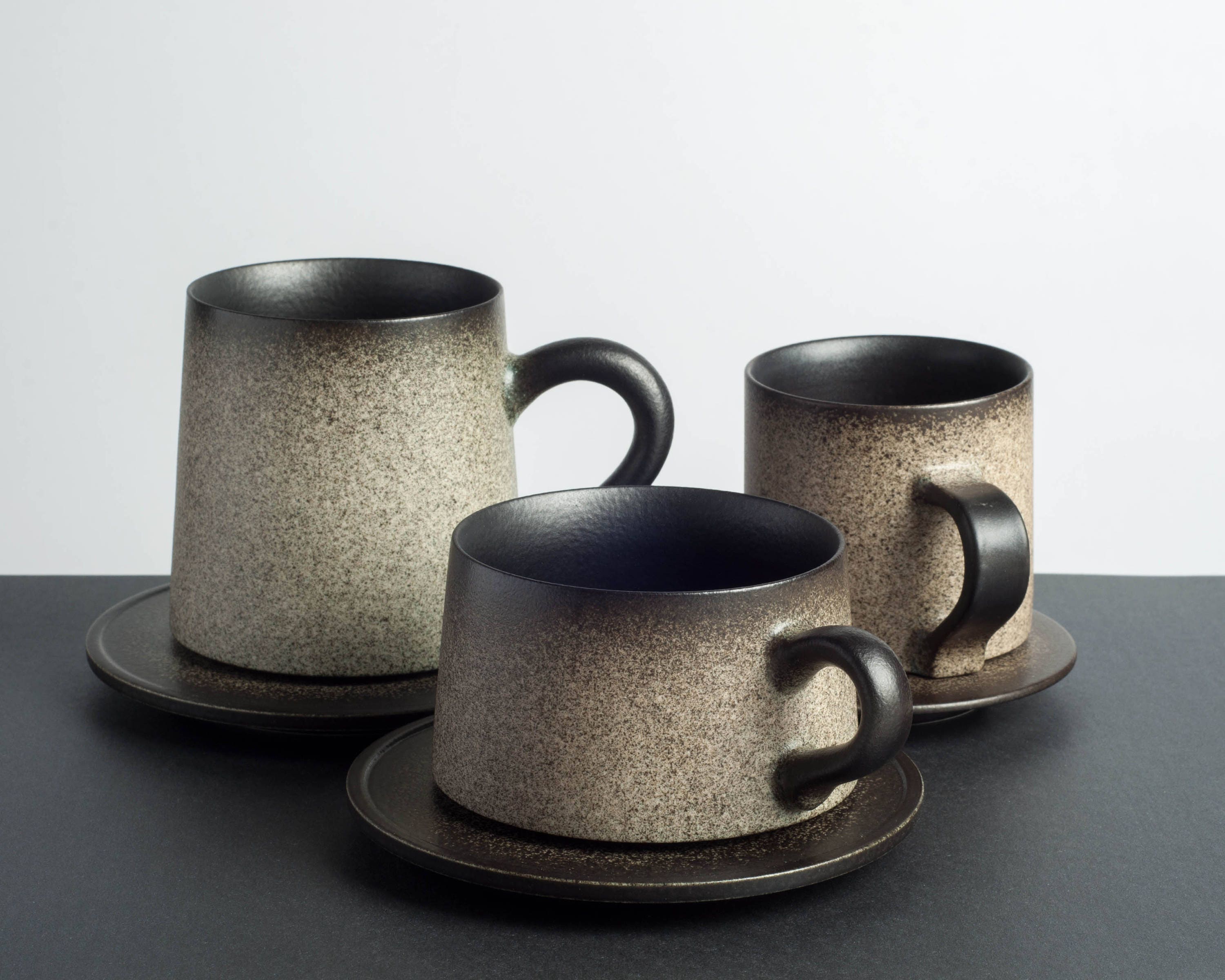Handmade Cylinder Oval Coffee Mugs tea Cupsgray Mugswith - Etsy