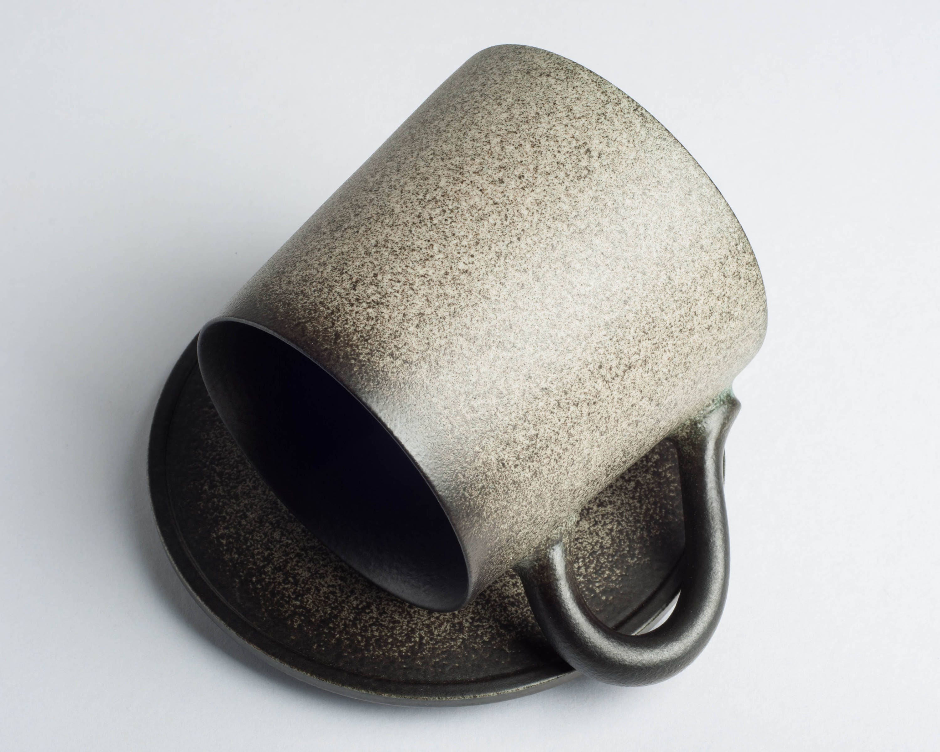 Handmade Cylinder Oval Coffee Mugs tea Cupsgray Mugswith - Etsy