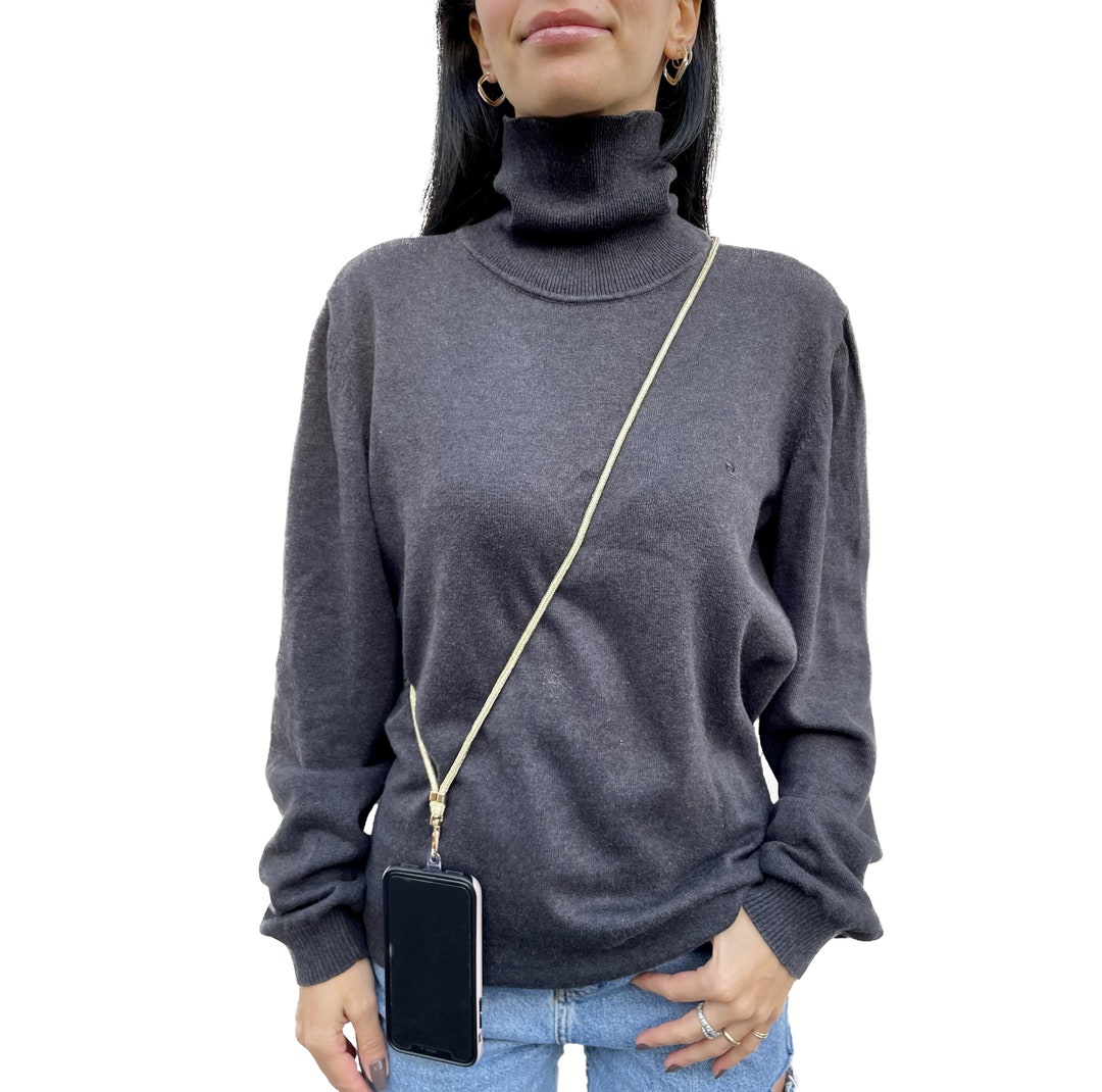 Fabric Cord Crossbody Mobile Phone Lanyard , Phone Strap, Hands Free ...