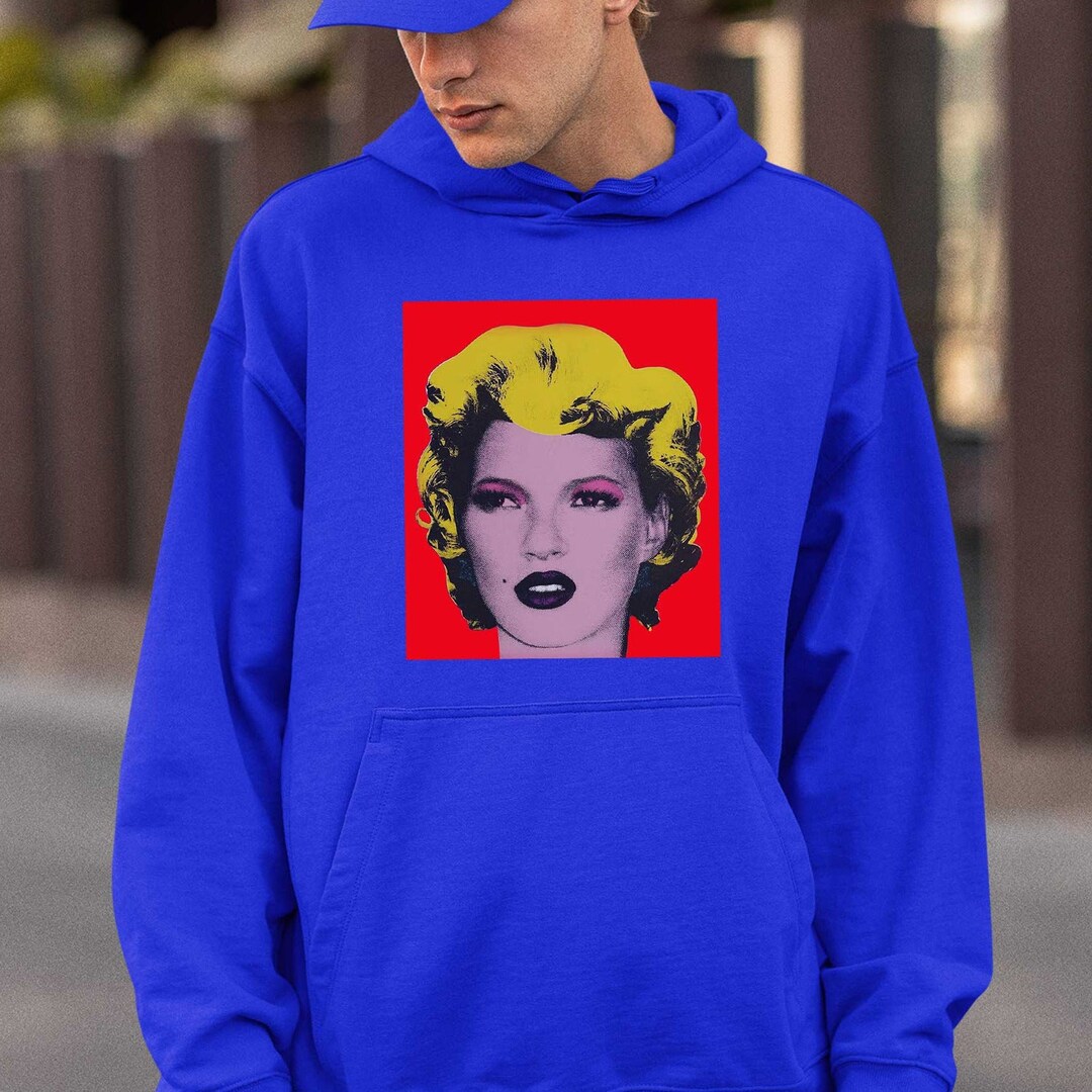 Banksy Hoodie Kate Moss Pop Art - Etsy