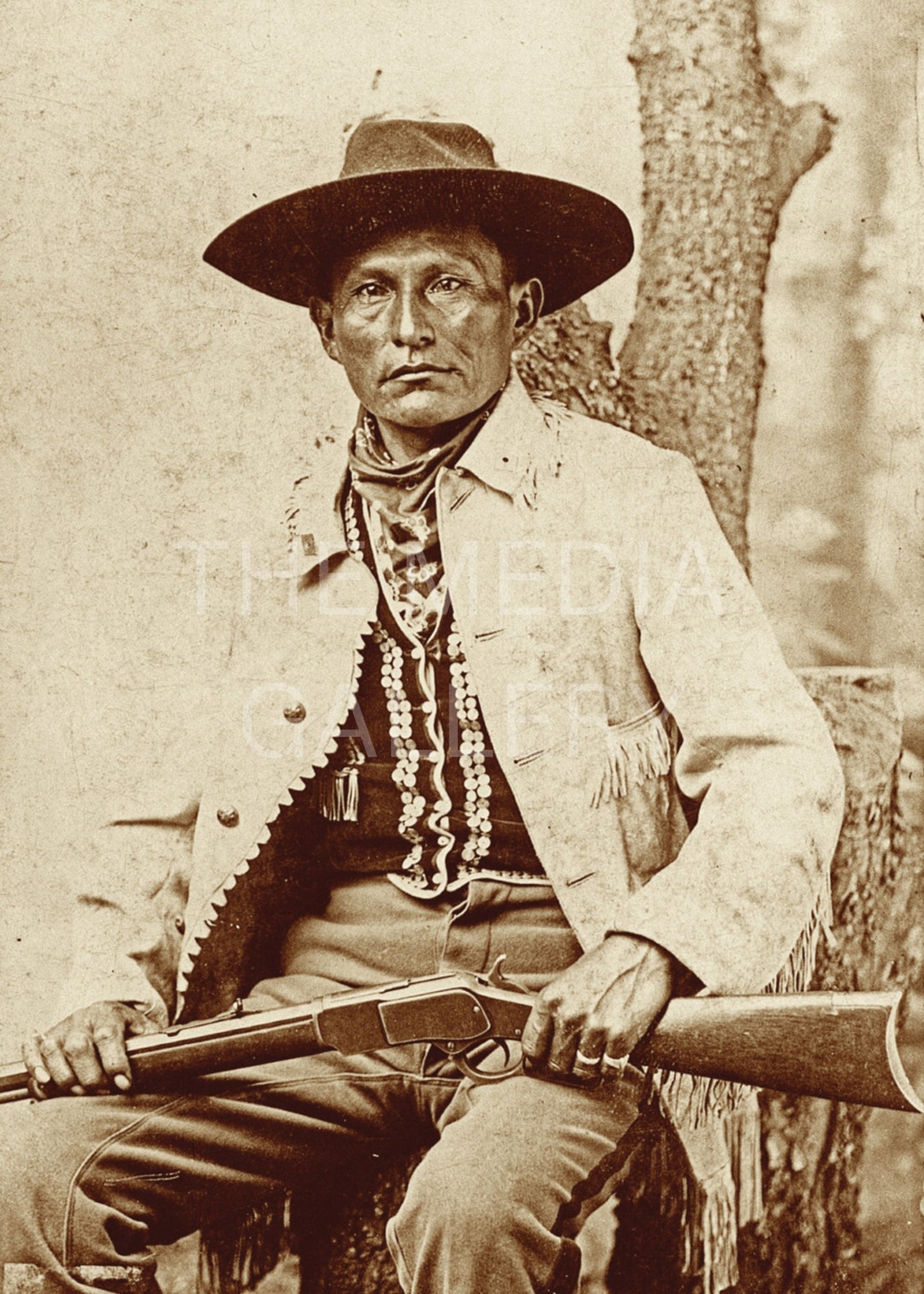 Naice, Apache Chief 5 X 7 Photo Print Native American Art Geronimo ...