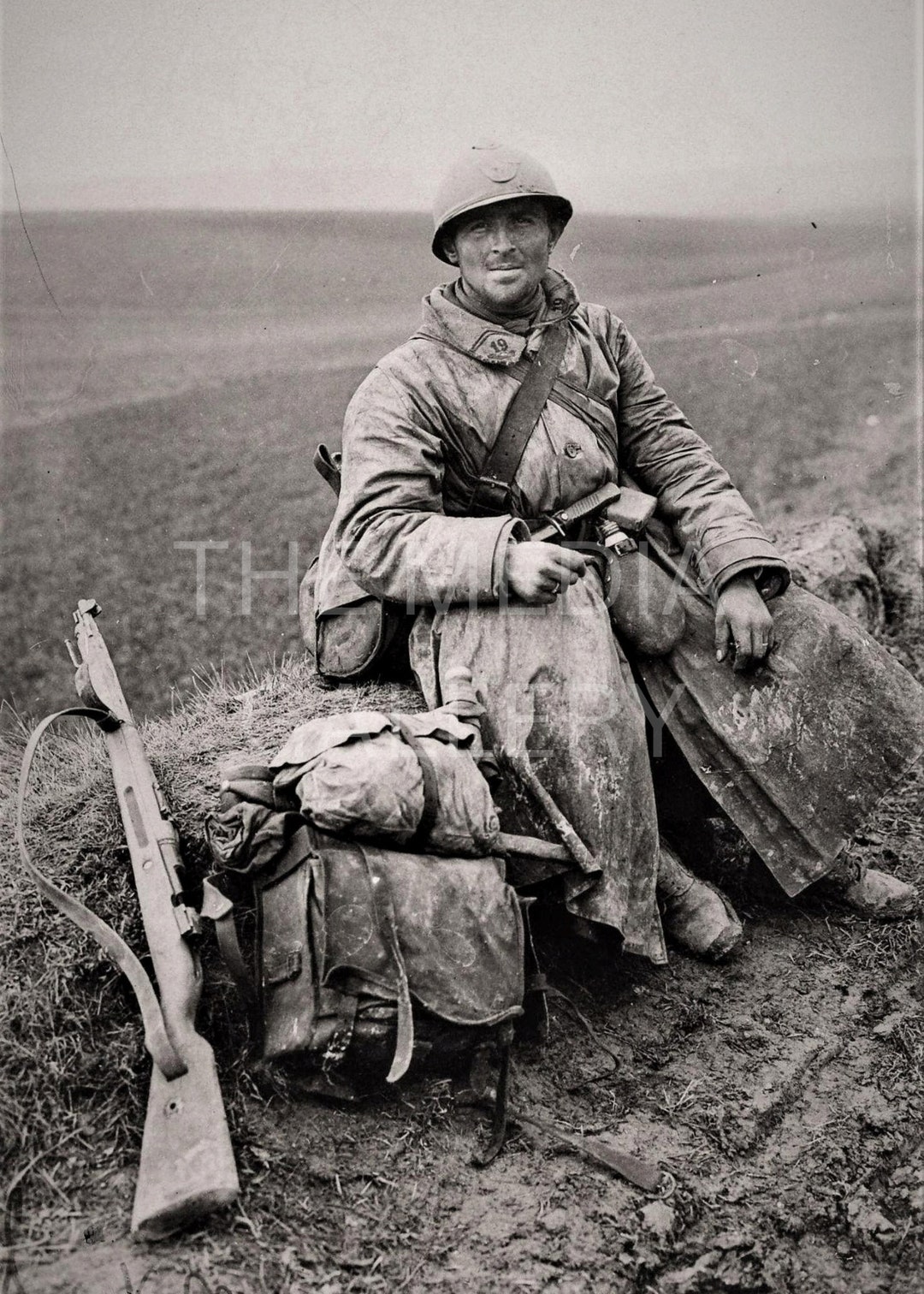 WW1 French Soldier Resting, 1918 Photo Print World War 1 Photo French ...