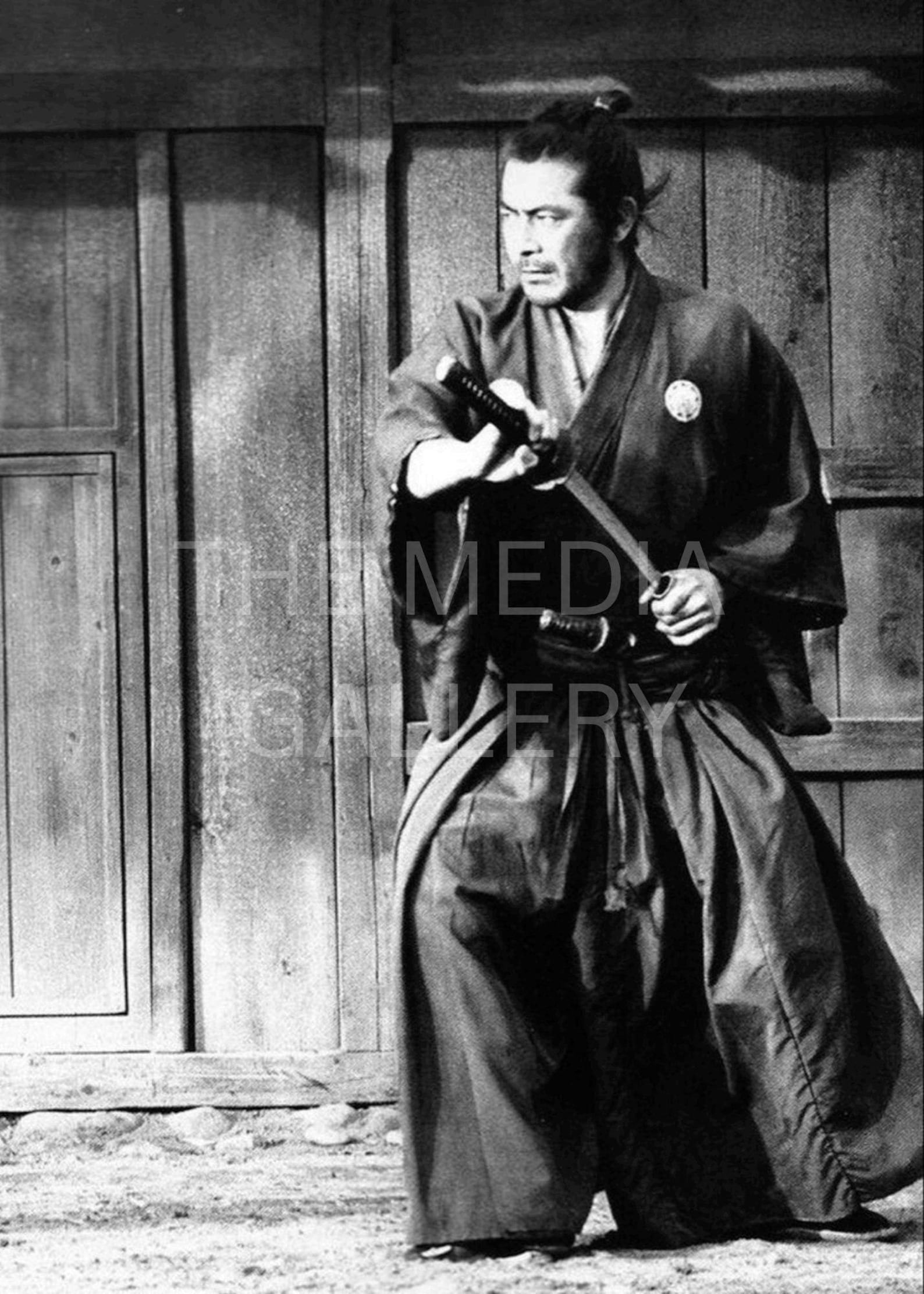 Toshiro Mifune Drawing Samurai Sword Photo Print - Samurai Art Print ...