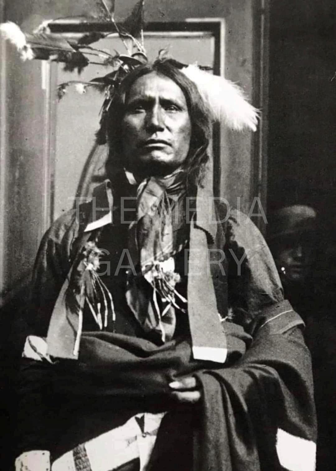 Shoshone Man, 1899 Photo Print Indian Chief Native American Art Vintage ...