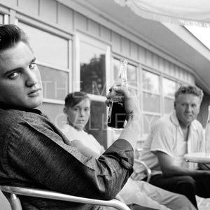 Elvis Presley Drinking Soda, 1956 Photo Print Elvis Presley Photo ...
