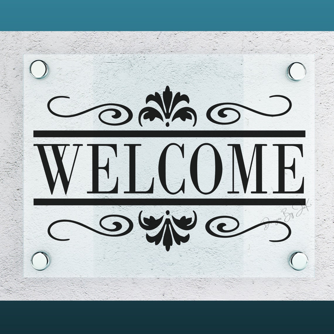 Welcome Digital Download Vector Cut File Image Decals and Sign Stencils ...