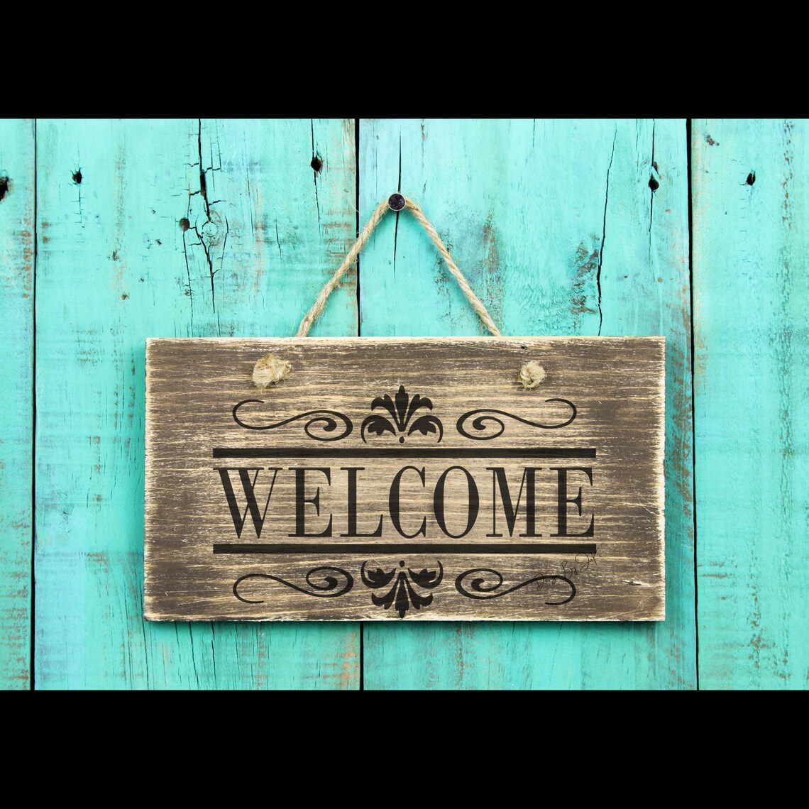 Welcome Digital Download Vector Cut File Image Decals and Sign Stencils ...