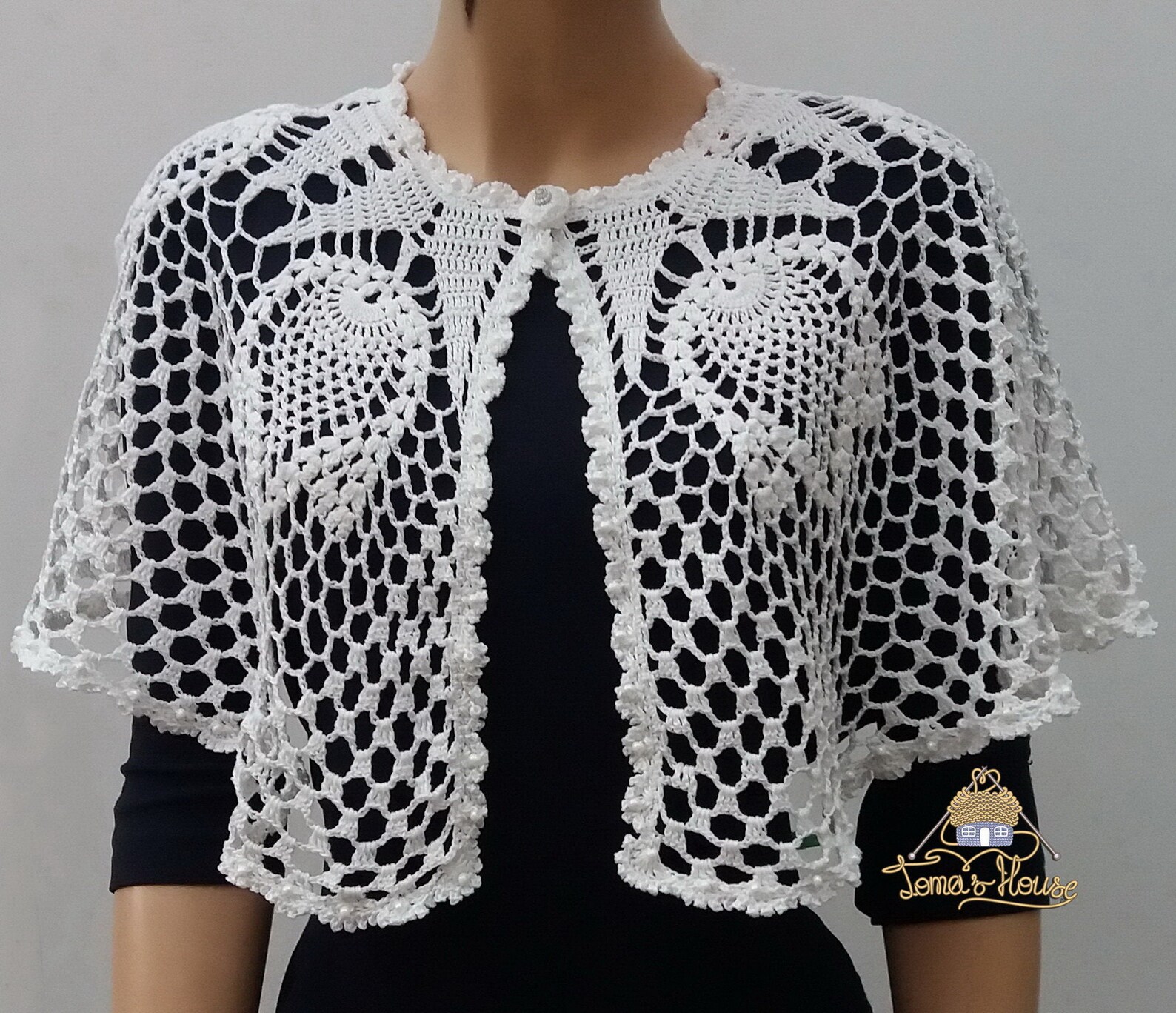 Crochet Cape Pattern With Tutorial Photo for Each Row Written - Etsy