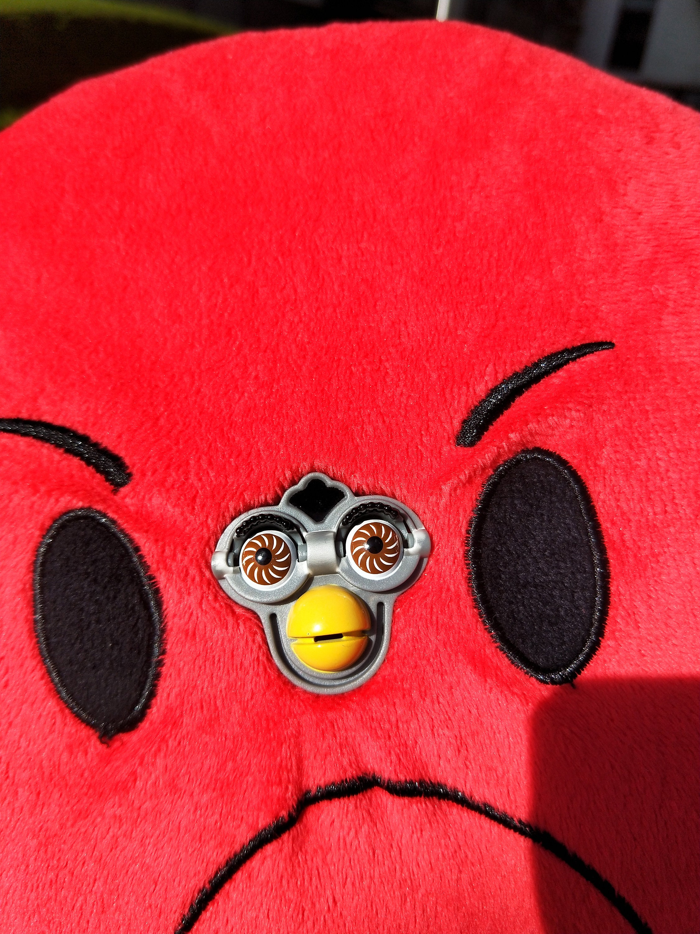 Angry Face Furby Oddbody Plush Soft Toy Weird Cursed Ooak Emoji - Etsy UK