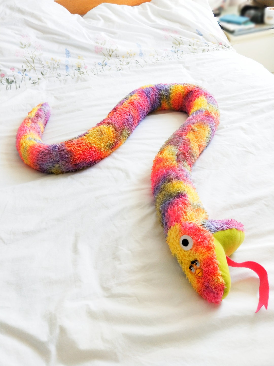 Dos metros Snake Furby extraño cuerpo enorme peluche suave - Etsy España
