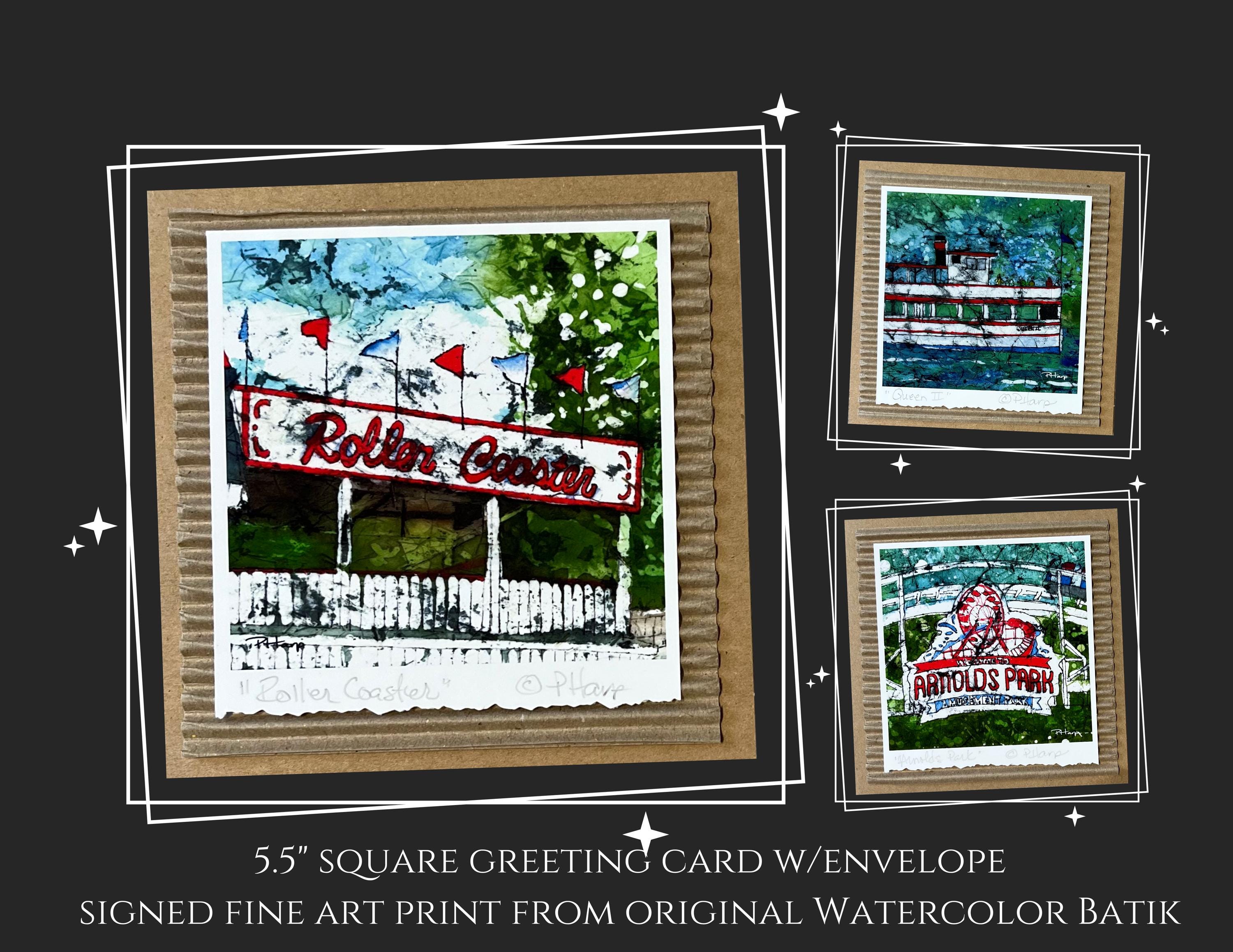 Okoboji Greeting Cards • Fine Art Print From Original Watercolor Batik ...