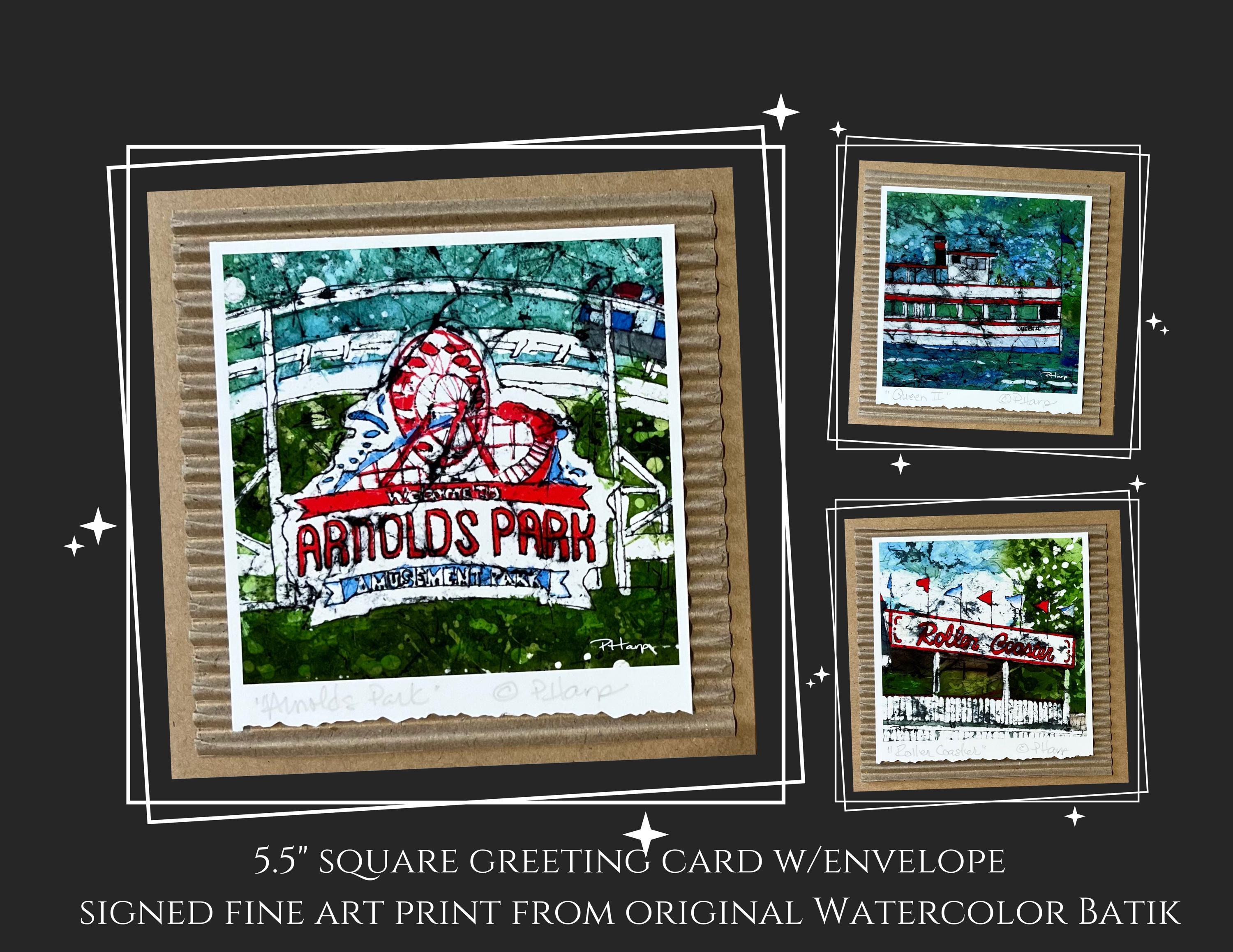 Okoboji Greeting Cards • Fine Art Print From Original Watercolor Batik ...