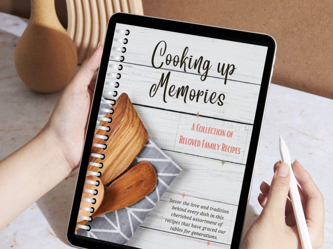 Digital Cookbook Planner, Family Cookbook, Cookbook Organizer for ...