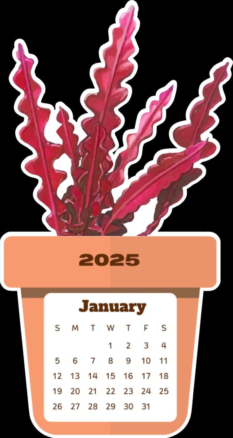 2025 Desktop Calendar, Watercolor Succulents Stacking Desk Calendar ...