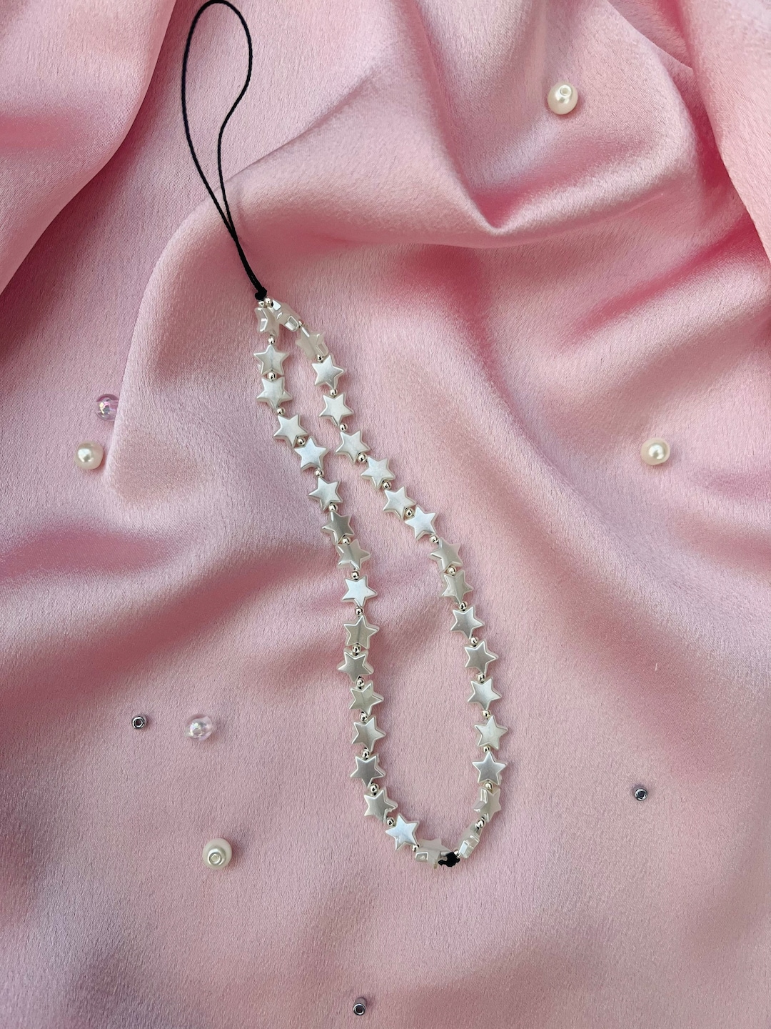 Shiny Star Bead Phone Strap | Phone Charm | Star Phone Case Accessory ...