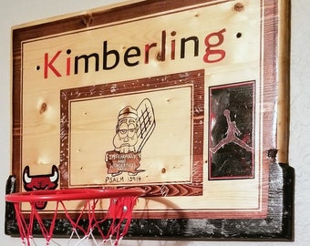 Basketball Backboard Wall Decal Custom Vinyl Art Stickers | Etsy