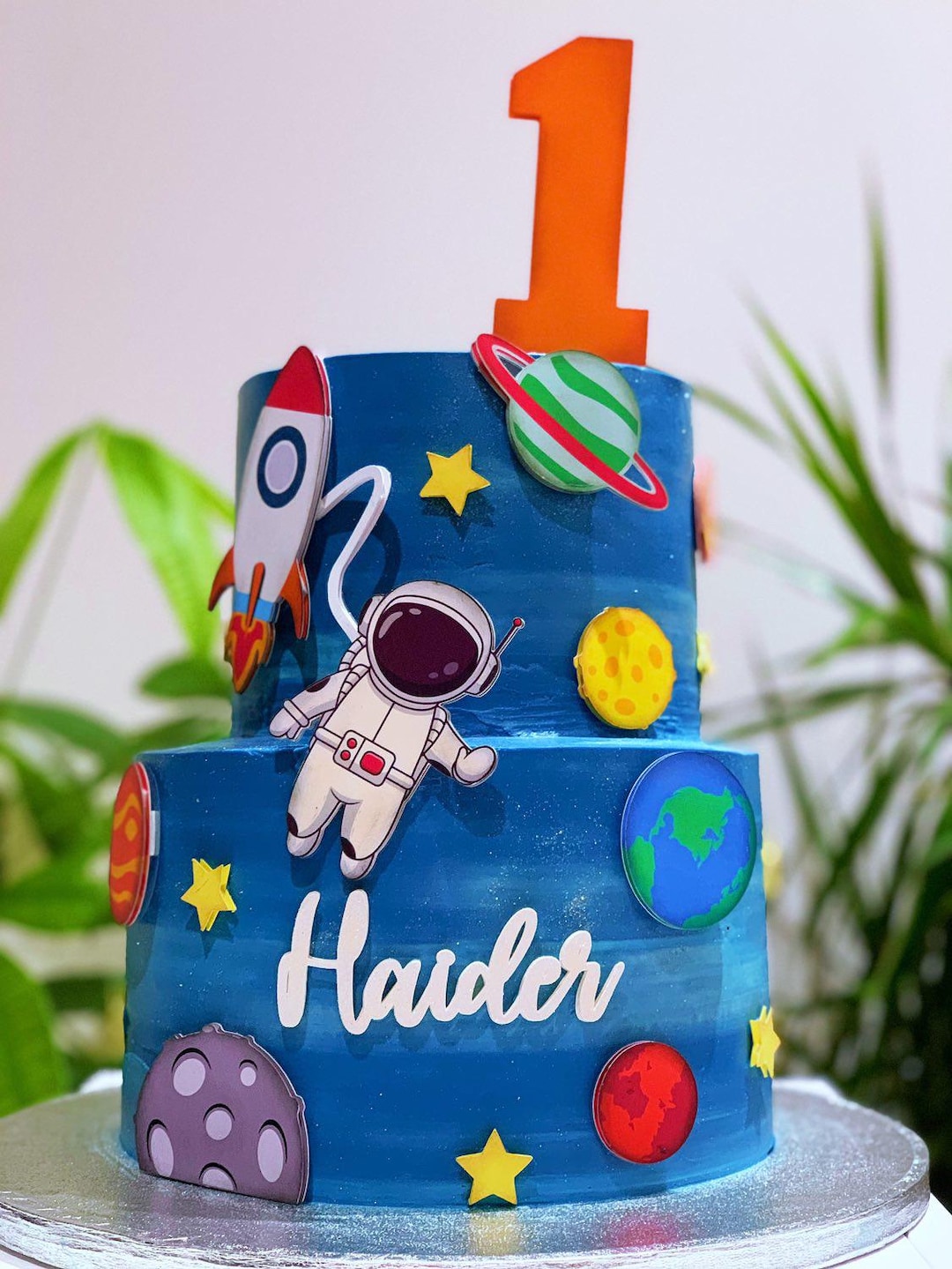 Astronaut Cake Topper, Space Cake Topper, Galaxy Cake Topper, Custom ...