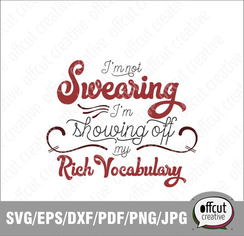 Cussing Svg Funny Svg Sweary Svg Swearing Svg Sweary Mom | Etsy