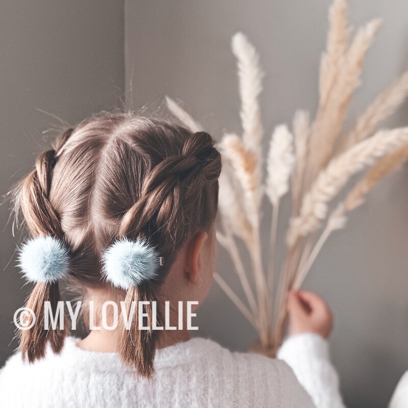 Pom Pom Hair Clip - Etsy