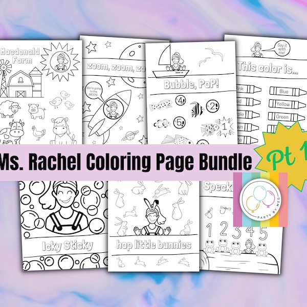 Ms Rachel Coloring Page - Etsy UK