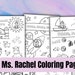 Ms. Rachel Coloring Pages | Part 1 | Digital Download | Kids Coloring ...